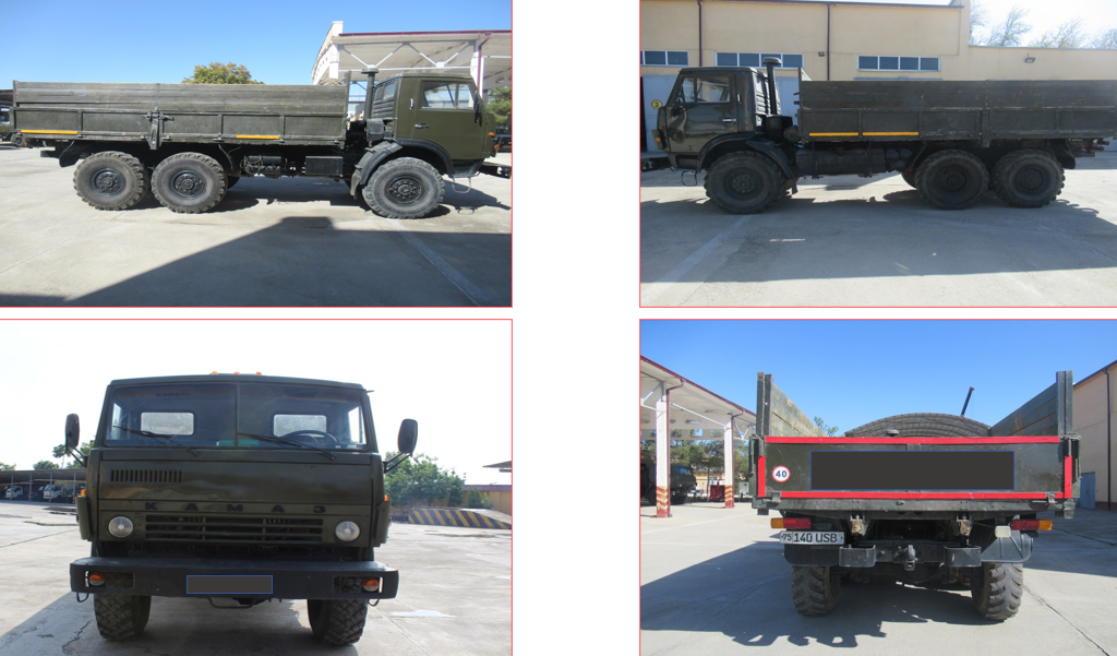 "КАМАЗ-4310" русумли, давлат рақамсиз. Двигател рақами 11010011 Шасси ...